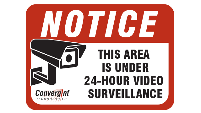 Convergint's Video Surveillance Door Stickers - Convergint